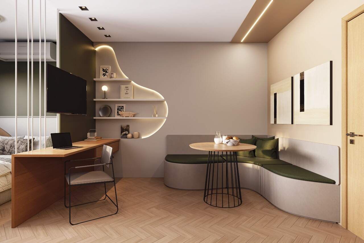 Loft Residencial Mobiliado, de 31m², próximo à entrada alternativa da UFV