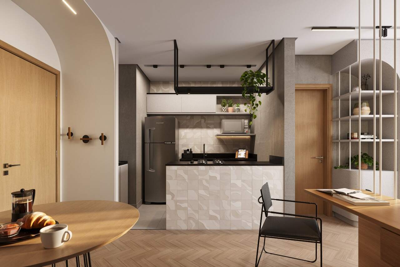Loft Residencial Mobiliado, de 31m², próximo à entrada alternativa da UFV